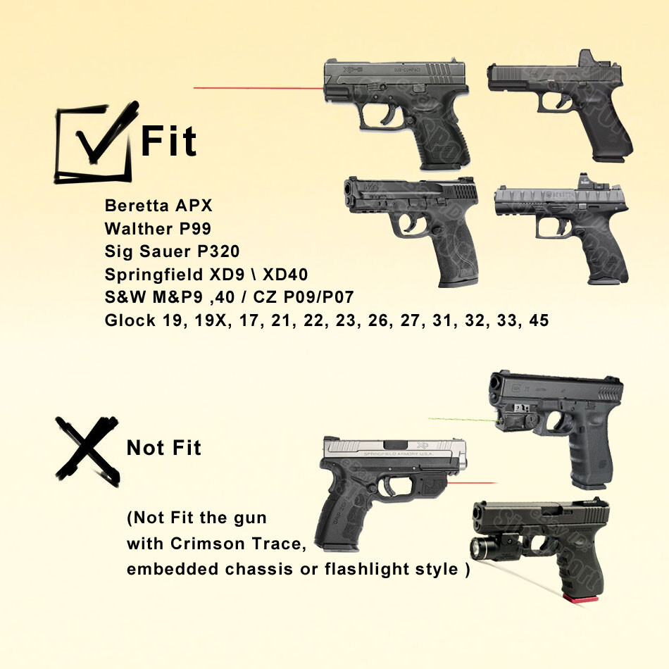 IPSC Drop Offset Holster For S&W M&P 9 M2.0 MP 10mm MP40 MP45 XD9 XD40 ...