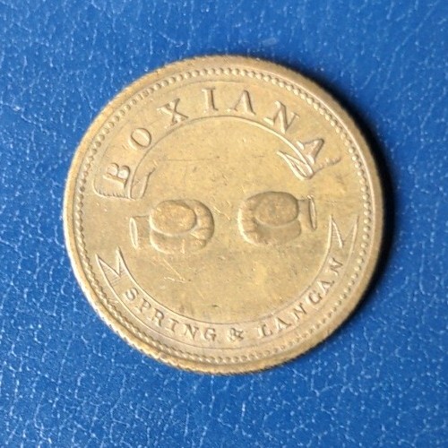 1824 Tom Spring & Jack Langan Boxing Medal Token Pre Jack Johnson ...