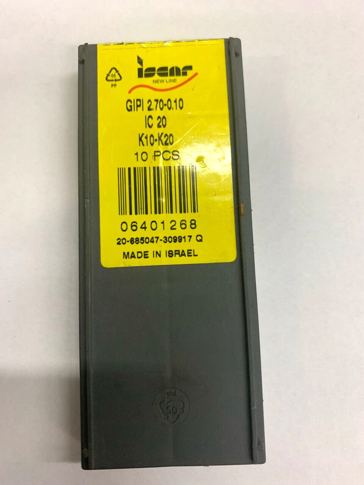 (10 Pcs) Iscar GIPI 2.70-0.10 Grade: IC 20 Carbide Inserts | eBay