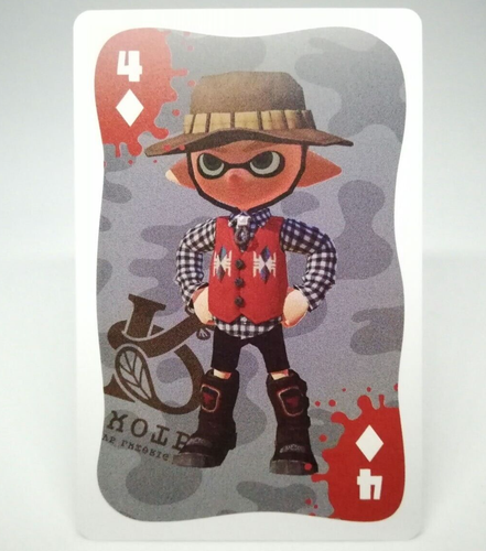 Inkling 4 Dia Splatoon Coordinates Playing Cards 2015 Nintendo Game ...