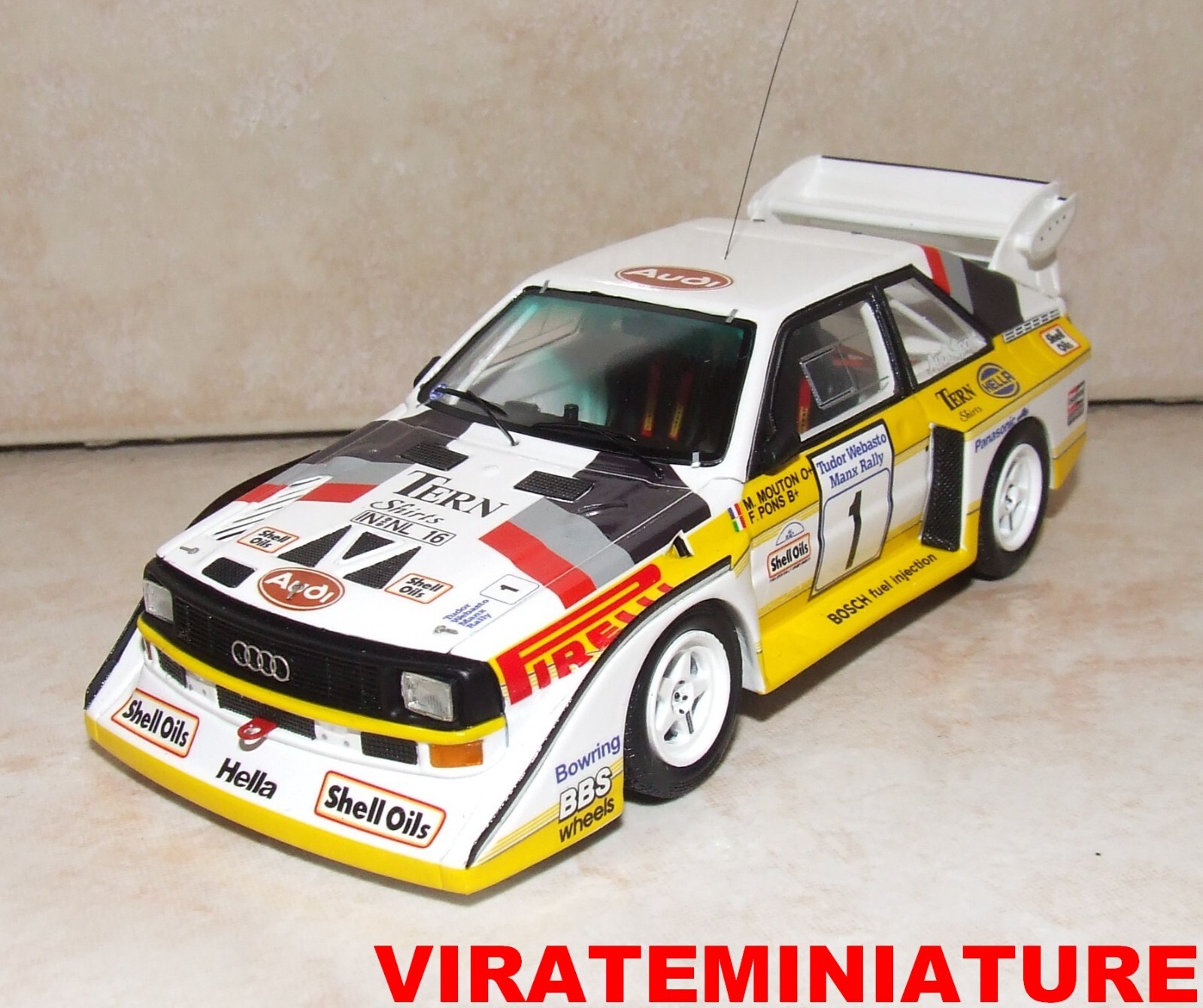 NEWS AUDI SPORT QUATTRO S1 E2 MANX RALLYE 1985 MICHELE MOUTON SPARK ...