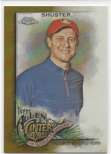 (0283) JOHN SHUSTER #/50 2022 TOPPS ALLEN & GINTER CHROME GOLD ...