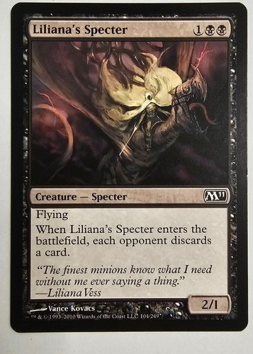 MTG Lilianas Specter Magic The Gathering Card Black M11 Creature | eBay
