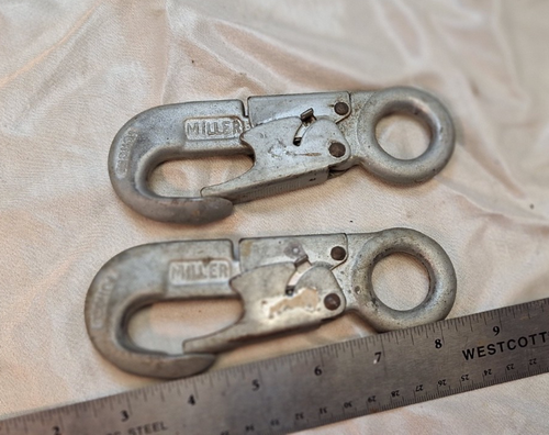 MILLER SAFETY Pair Of 2 SNAP HOOKS. | eBay