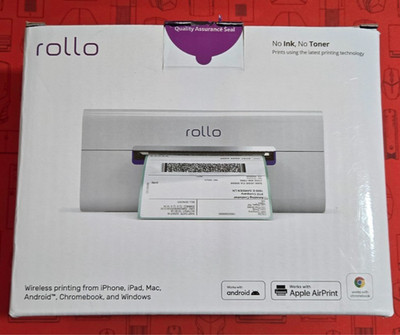 Rollo Wireless Shipping Label Printer Wi-Fi 4x6 Thermal Label Printer ...