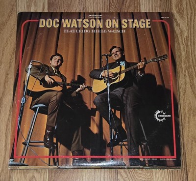 Doc Watson - Merle Watson ON STAGE vg++ 1970 Vanguard double LP ...