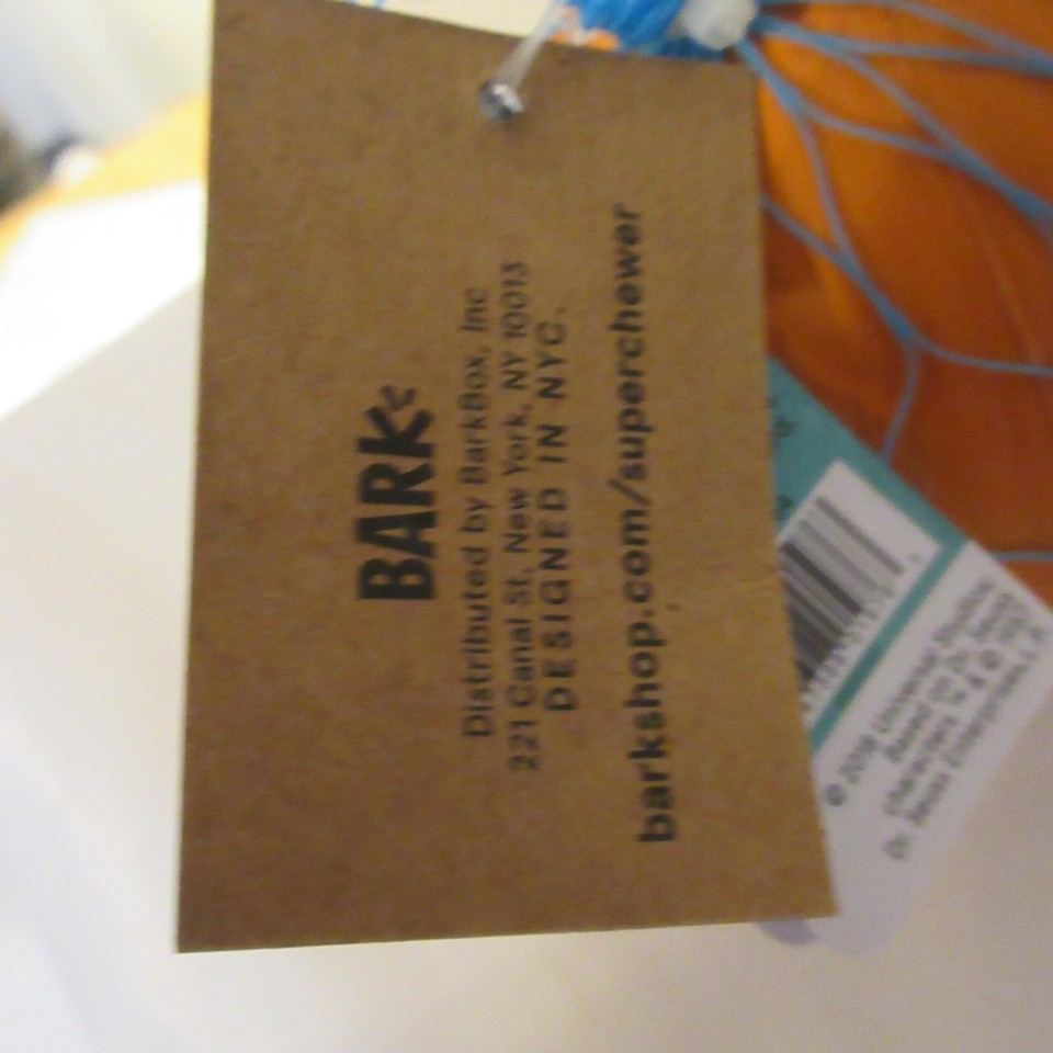 NEW Bark Box Fred The Reindeer Super Chewer Rubber Dog Toy Orange M/L ...