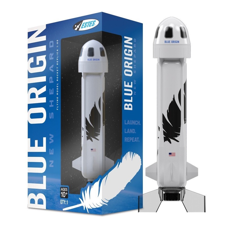 Estes® Blue Origin "New Shepard" (Jeff Bezos' Rocket) Model Rocket Kit ...