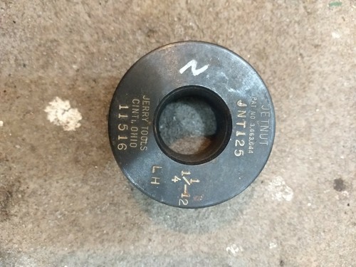 1-1/4x 12tpi Hydraulic Nut left hand thread LH, Jetnut Jnt125, Jerry ...
