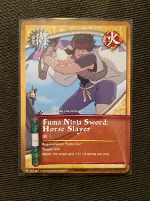 Naruto Fuma Ninja Sword: Horse Slayer J-260 BOD Common 1st Edition NM/M ...