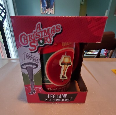 A Christmas Story Leg Lamp Spinner Mug 12oz. Novelty Coffee Cup NEW ...