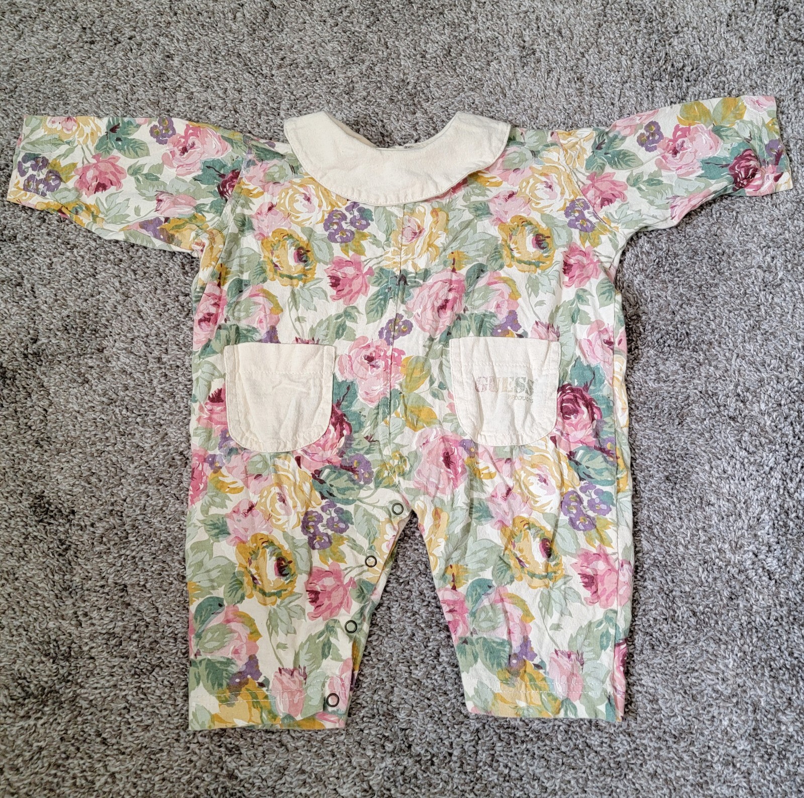 Vintage Baby Guess Logo Georges Marciano 6 Months Flo… - Gem