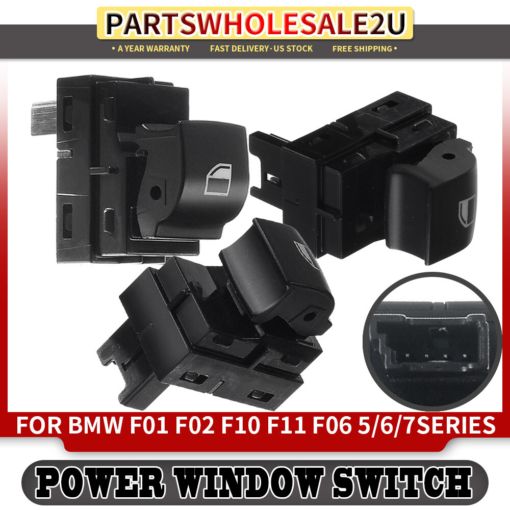 3pcs Window Switchs For BMW F01 F02 F10 F11 535d Front Right & Rear ...