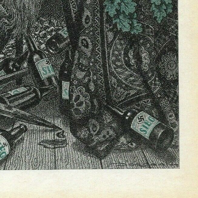 WW2 German vintage anti-Nazi "Deutschland erwache!" Dutch print ...