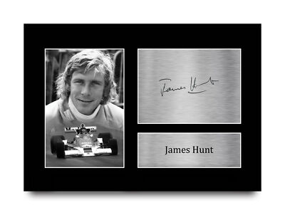 James Hunt Formula 1 Cool Gift Idea Signed Photo Prints for Fans of F1 ...