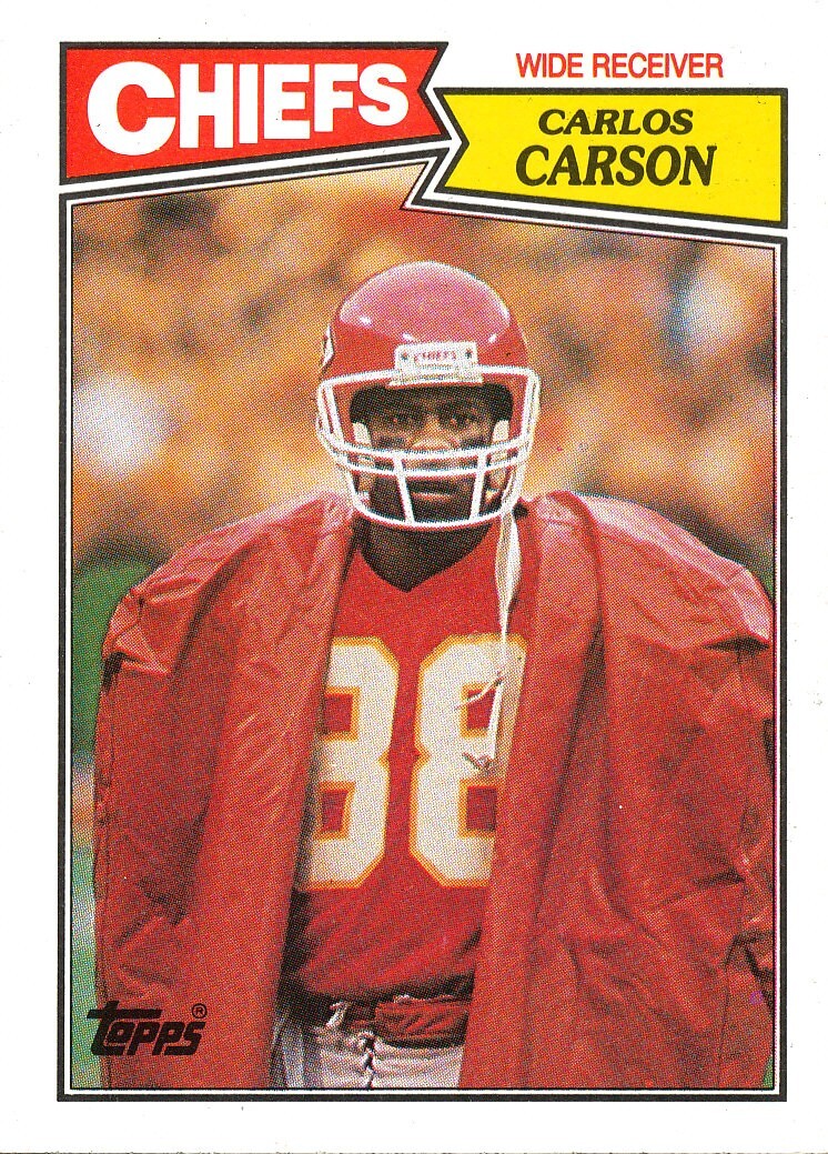 1987 TOPPS Carlos Carson CHIEFS LSU | eBay