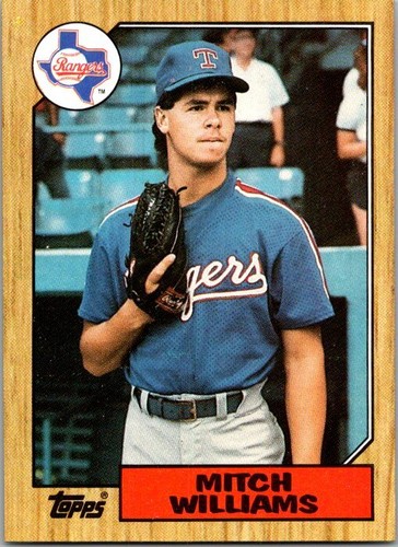 1987 Topps Mitch Williams RC 291 Texas Rangers | eBay
