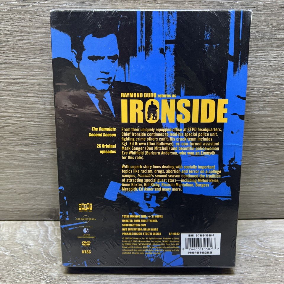 NEW Ironside Season Two 7-DVD Set Complete Second 2 2012 Box The ...