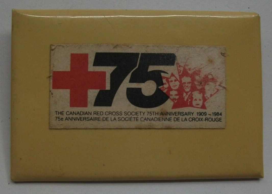 1984 Canadian Red Cross Pinback 75th Anniversary 3"x2" Vintage Pin ...