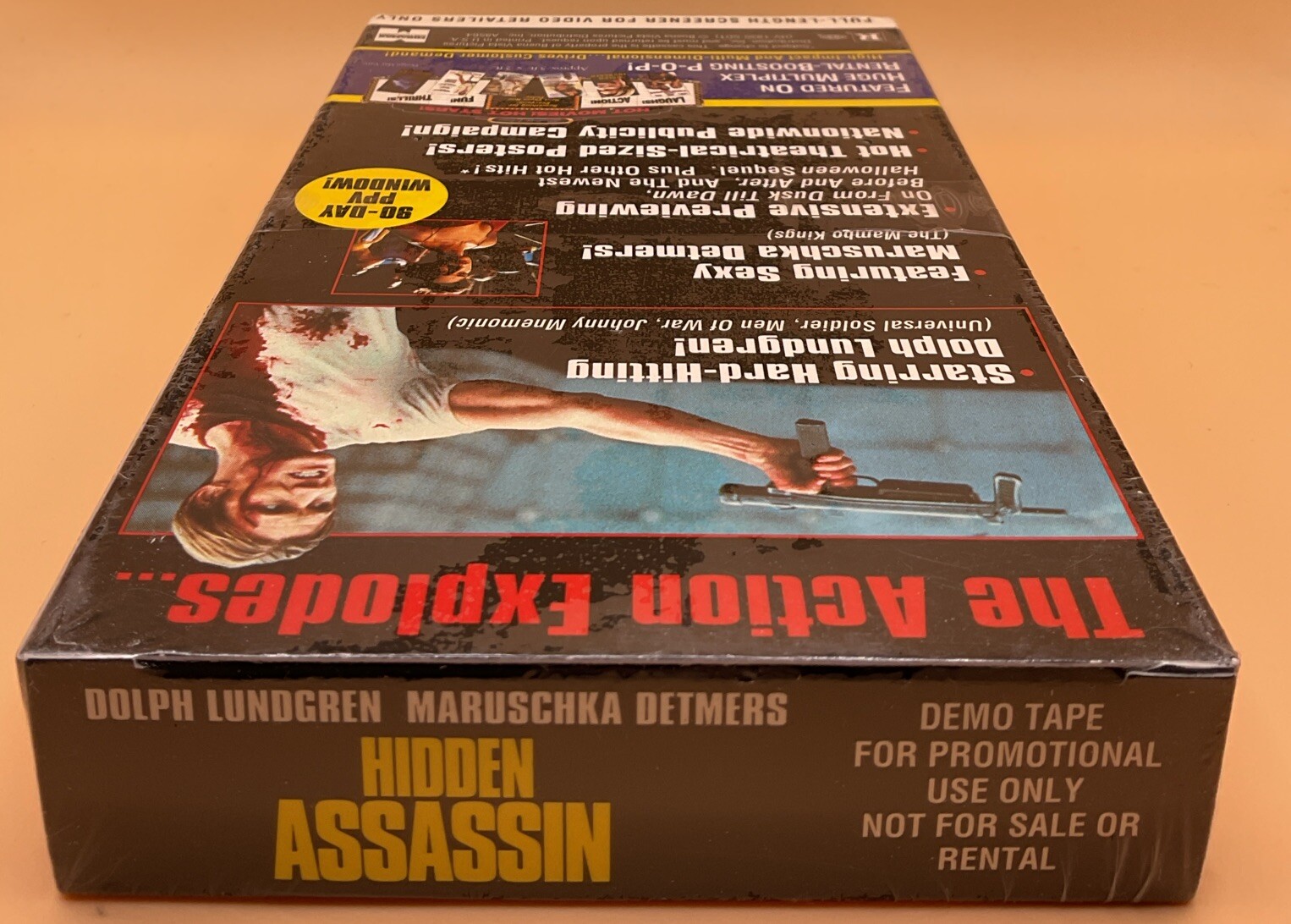 Hidden Assassin VHS Dolph Lundgren **SEALED PROMO SCREENER** *Buy 2 Get ...