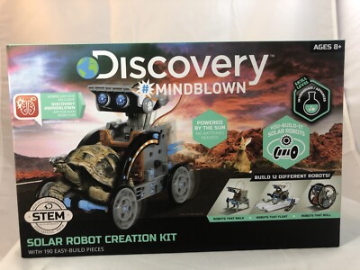 DISCOVERY Solar Robot Creation Kit STEM Build 12 Unique Bots Science ...