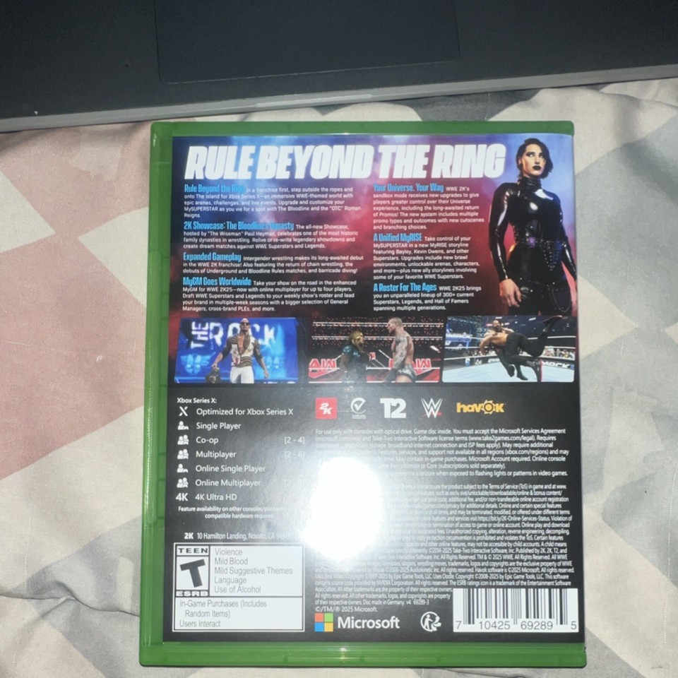 2K WWE 2K25 Xbox Series X|S Wrestling Game 4K Ultra HD Multiplayer 2024 ...