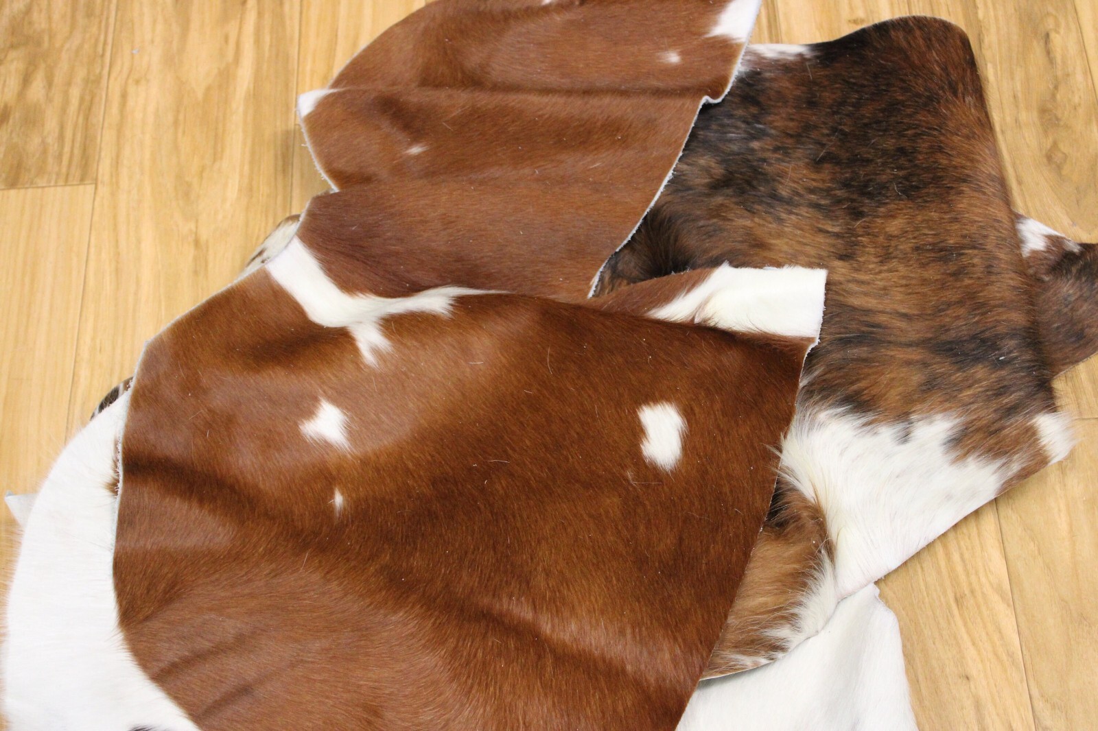 COWHIDE SCRAPS - Assorted Hair On Cowhide Colors & Shapes 6"x4" - 8''x6 ...