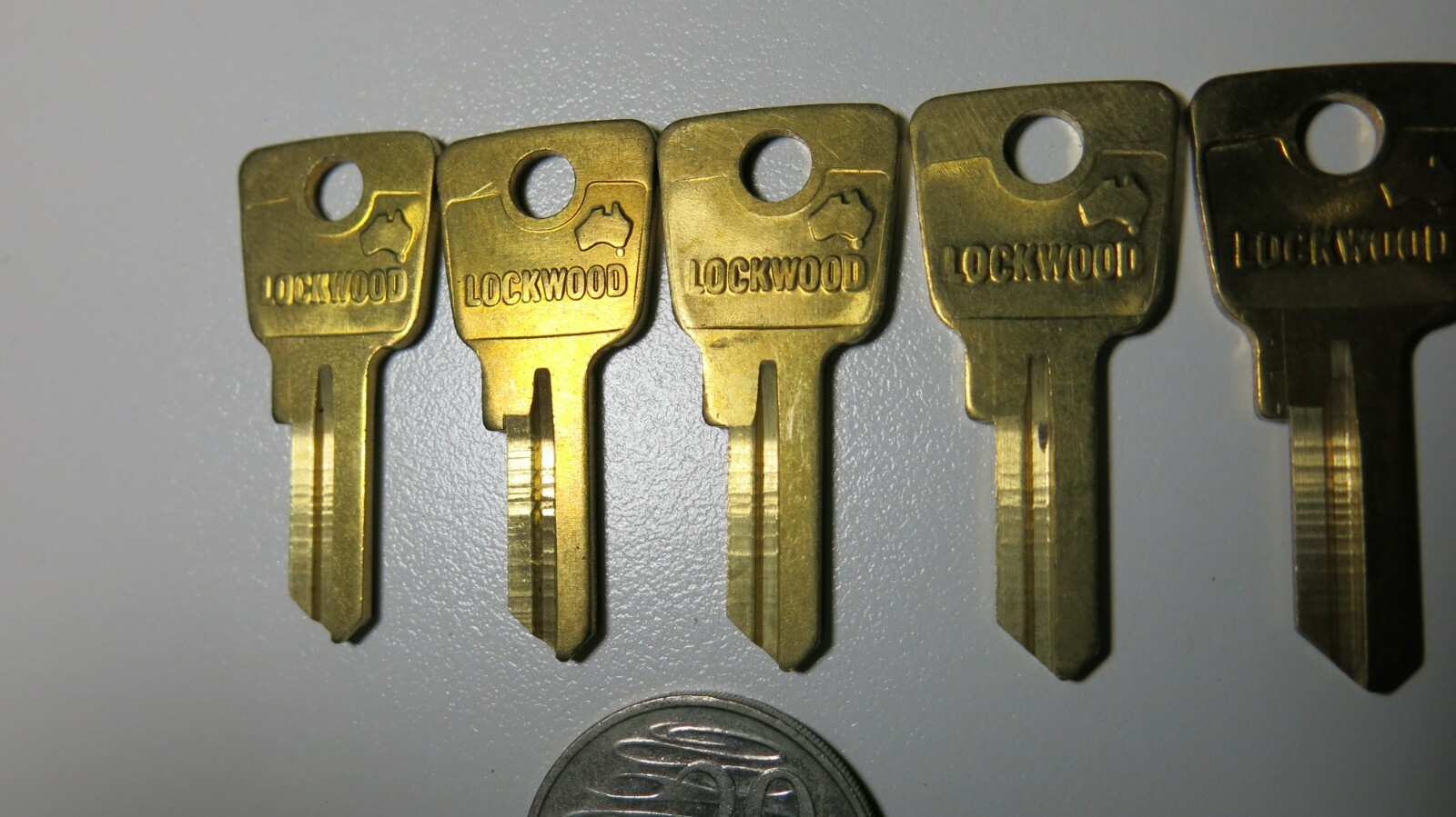 LOCKWOOD LW3/C3 ORIGINAL KEY BLANK x5 EXTREMELY RARE VINTAGE COLLECTOR ...