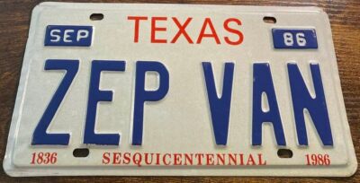 ZEP VAN Vanity License Plate Led Zeppelin Van Life Stairway to Heaven ...