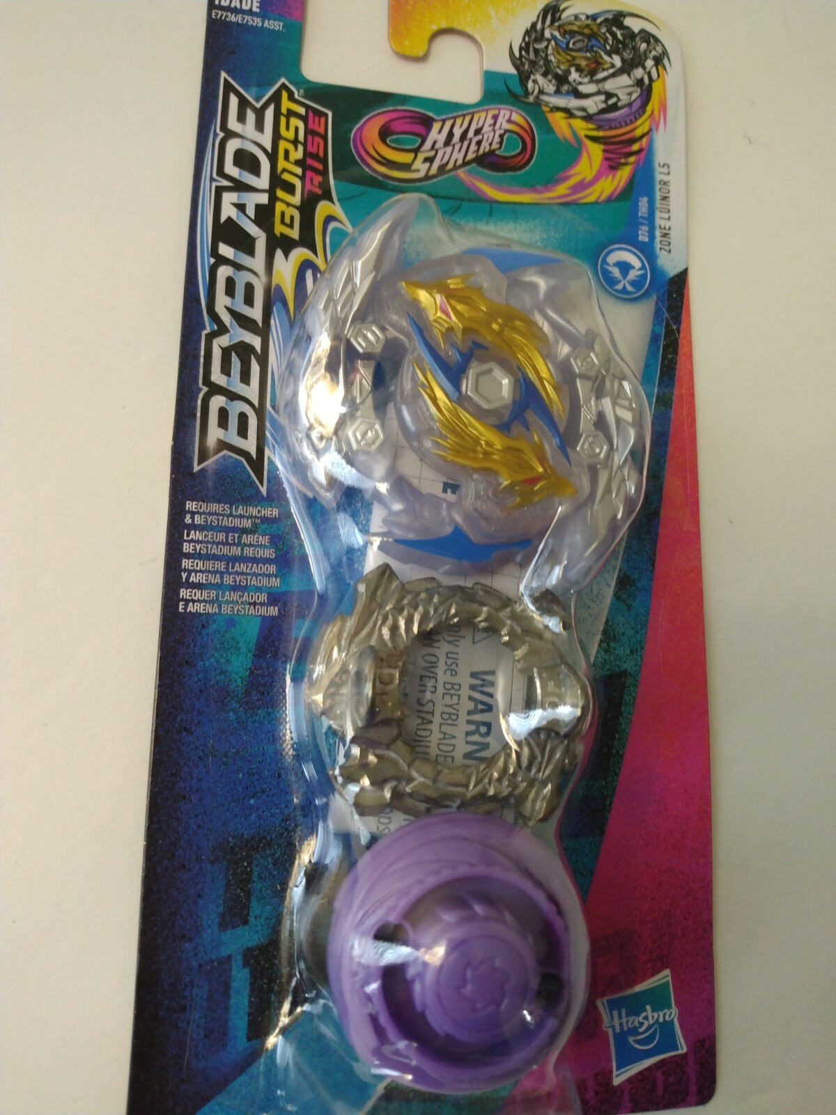 Beyblade Burst Rise Hypersphere Zone Luinor L5 Aka Zwei Longinus D76 ...