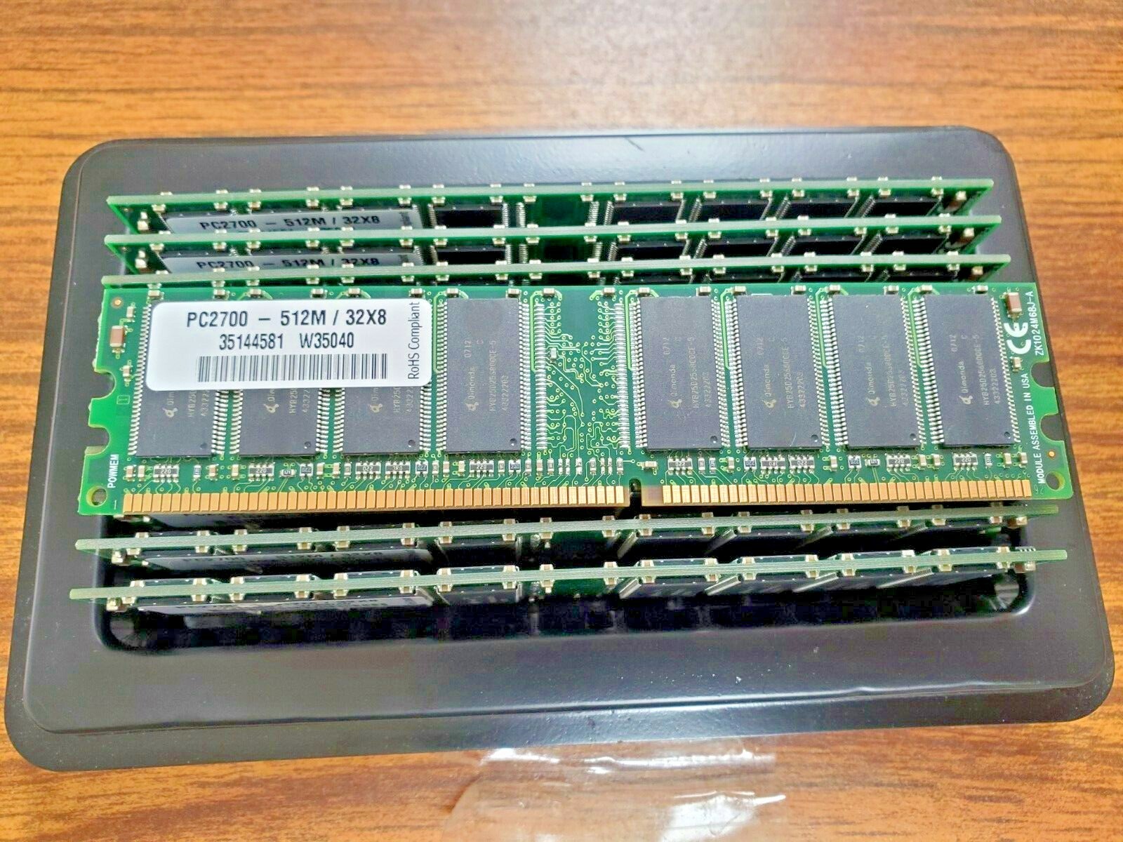 Lot of 15 - PC2700 512MB / 32X8 35144581 W35040 RAM Memory | eBay
