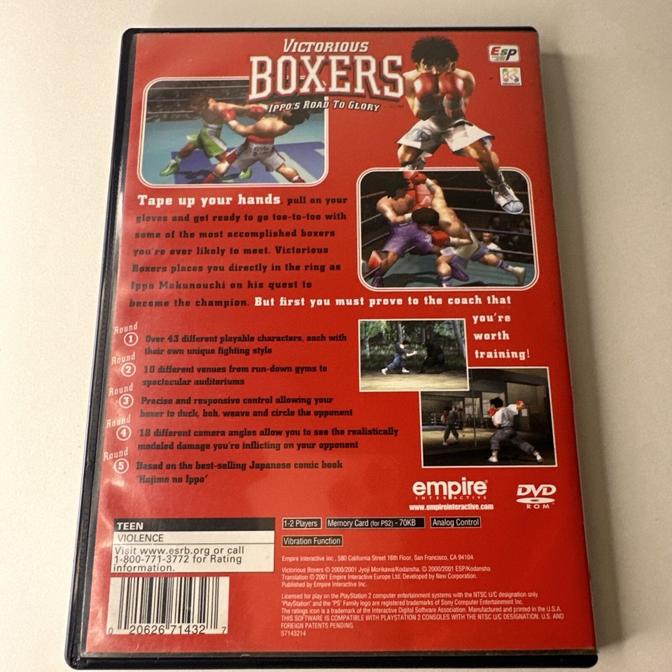 Victorious Boxers Ippo's Road to Glory PlayStation 2 2001 PS2 CIB Complete 20626714327 | eBay