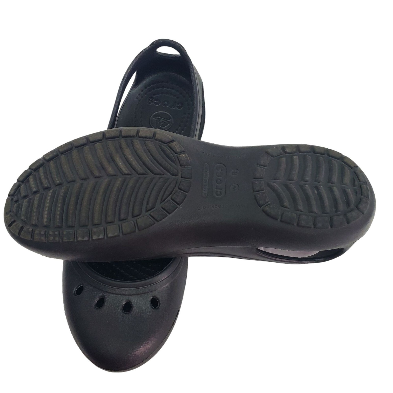Crocs Kadee Women's Ballet Flat Shoes Black Slip-on O… - Gem