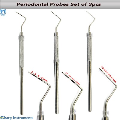 CP-11 CP-12 William Probe Depth Measuring Diagnostic Probes Dental ...