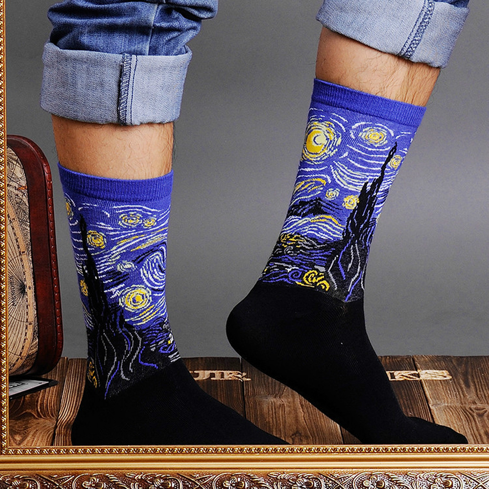 Famous Painting Socks Funky Quirky Unique Hipster Style Designs EU38-41 ...