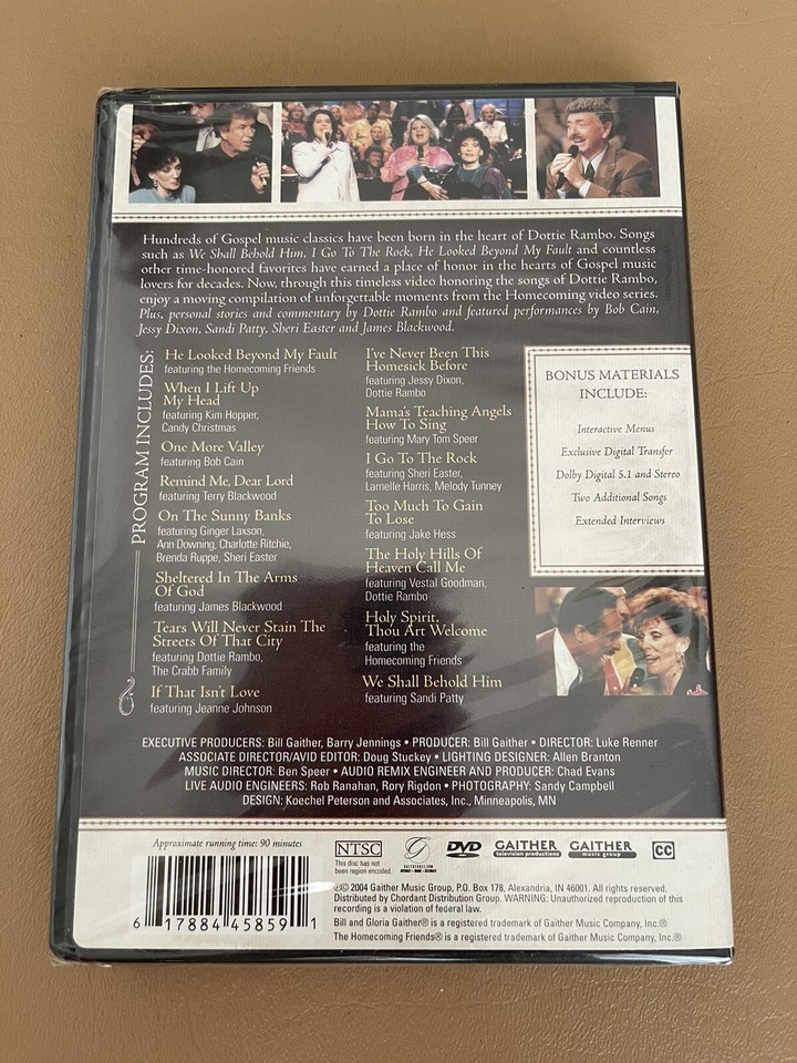 Dottie Rambo - Bill Gloria Gaither Present Dottie Rambo, Brand New ...