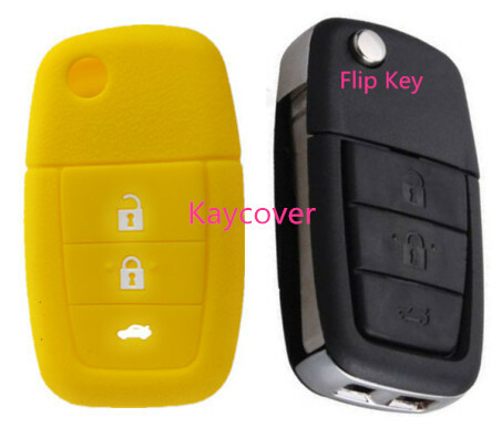 YELLOW SILICONE FLIP KEY COVER for HOLDEN COMMODORE VE HSV OMEGA SSV ...