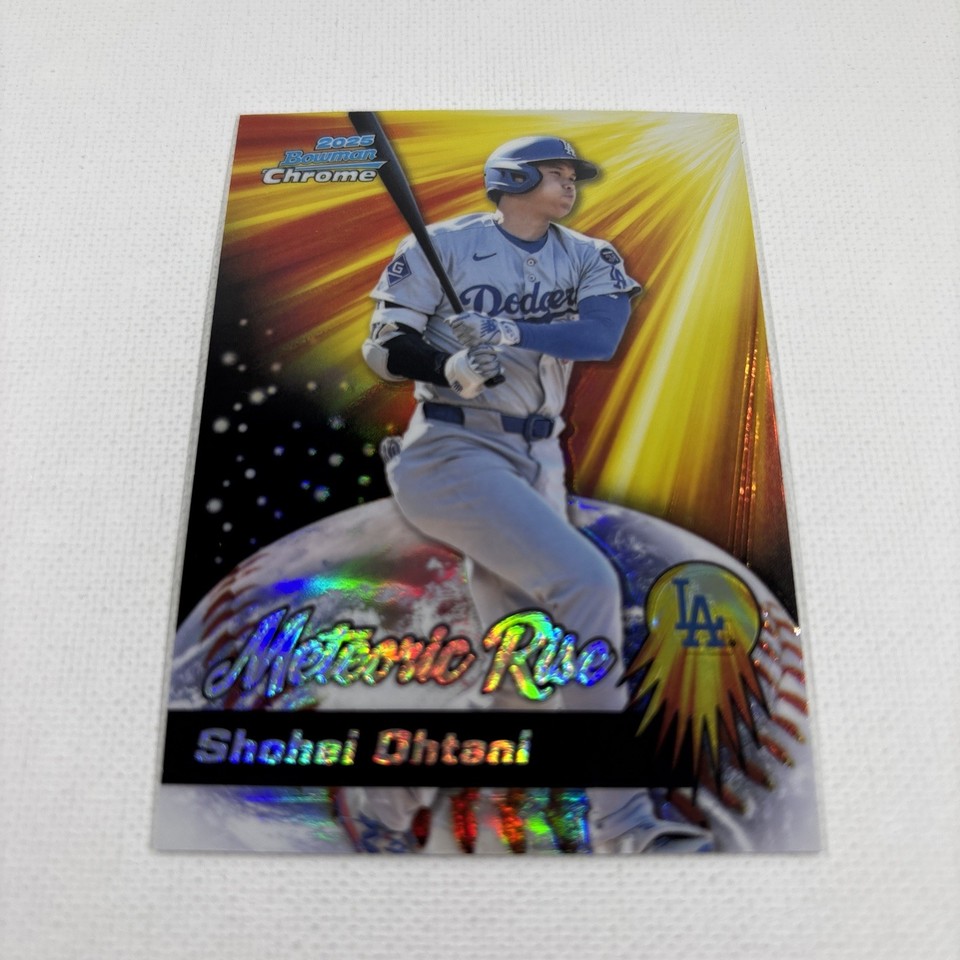 Shohei Ohtani 2025 Bowman Chrome Baseball Meteoric Rise Refractor ...