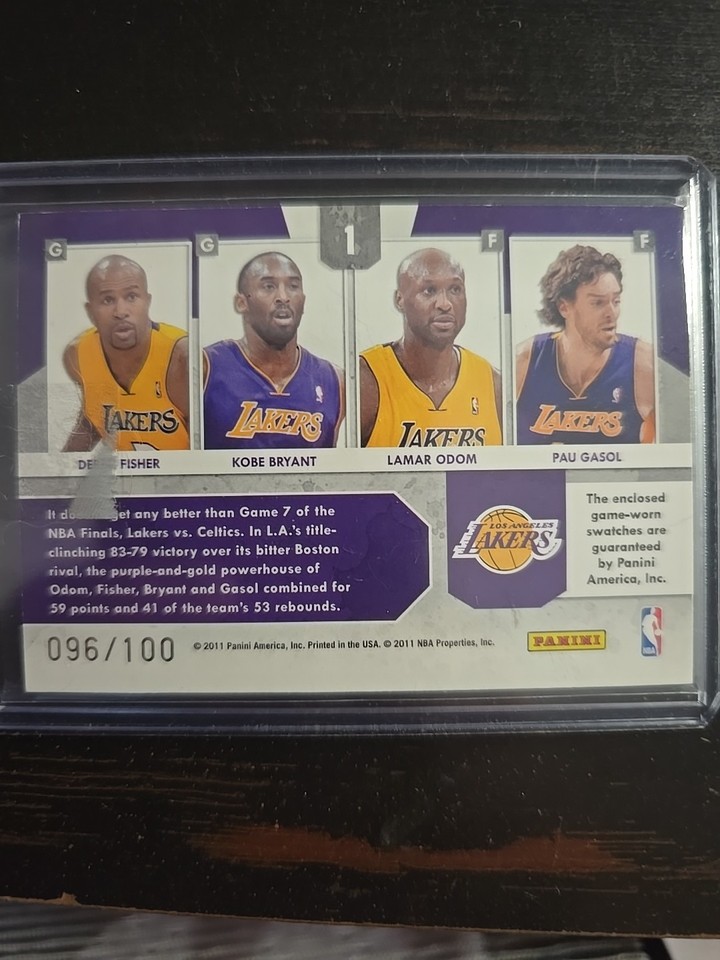 2011 Panini Team QUADS Very Rare and Hard to Get Card | eBay