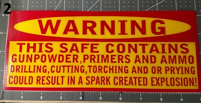 gun safe decals cannon liberty browning safe storage warning ammo gun ...