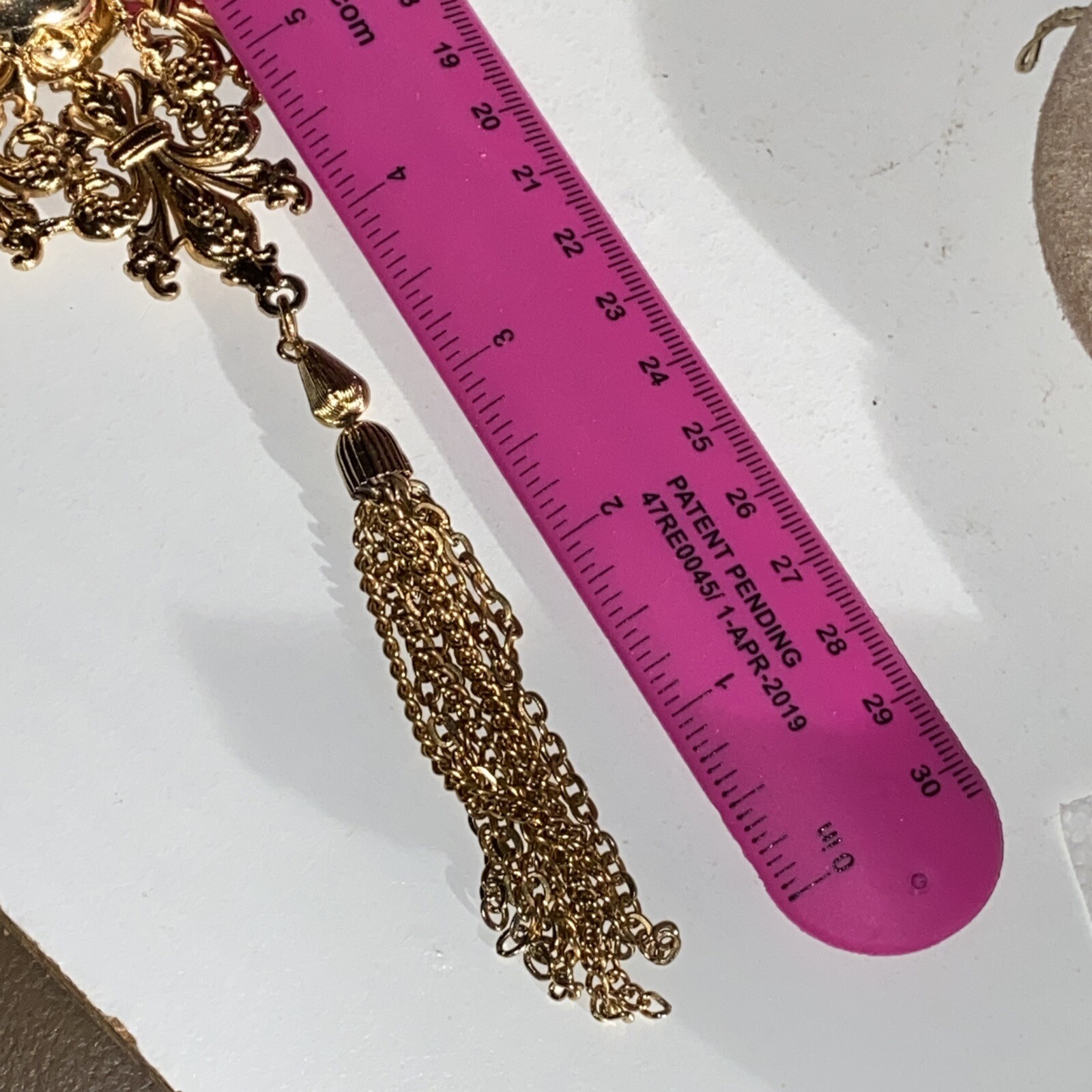 VTG. NAPIER FRENCH FLUER DI LIS MEDALLION PENDANT HAU… - Gem