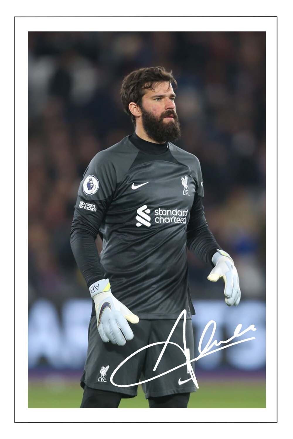 ALISSON BECKER Signed 6X4 Autograph PHOTO Pre Print Signature LIVERPOOL ...