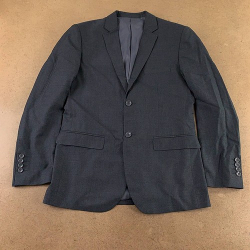Archie Rowe Mens Two Button Suit Jacket Gray Lined Notch Single ...