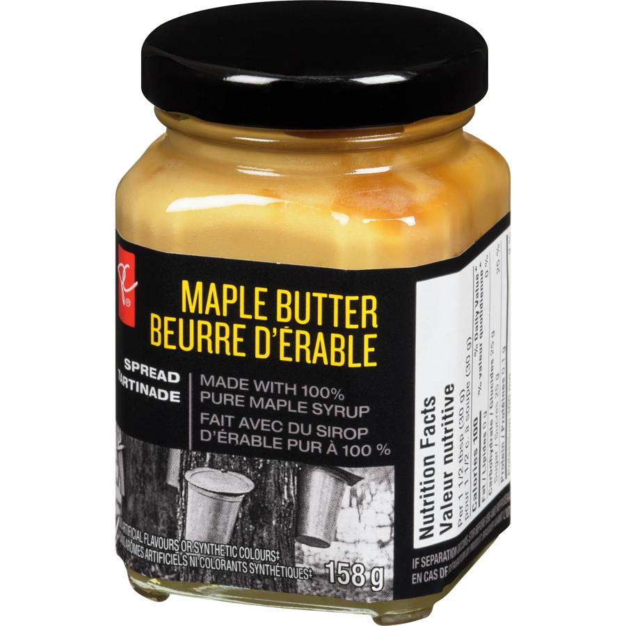 2 Jars President's Choice Maple Butter Spread 158g Each- Canada- Free ...