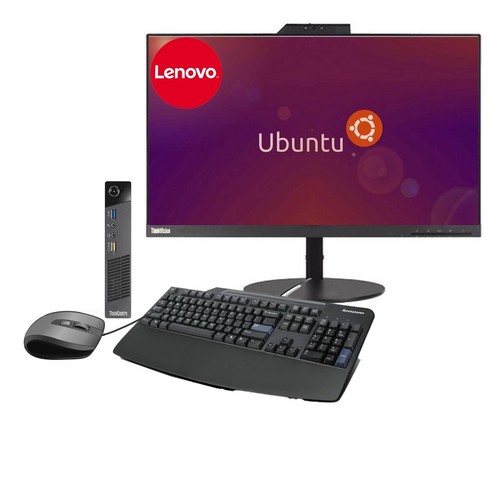 Lenovo ThinkCentre AIO, Ubuntu 24 Desktop, Intel i5, 256GB, 16GB, VoIP ...