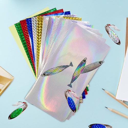 12Pcs Fishing Lure Stickers Fish Scale Tape for Tackle Hard Baits ...