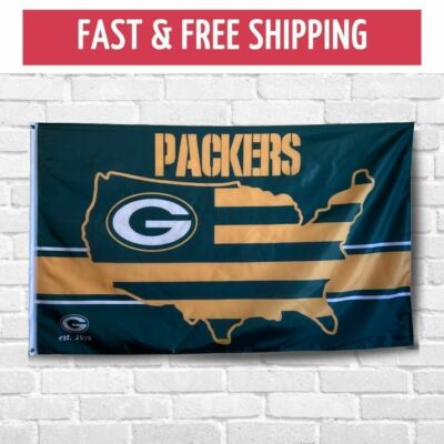 Green Bay Packers Flag 3x5 Ft Banner Logo NFL Rodgers Super Bowl ...