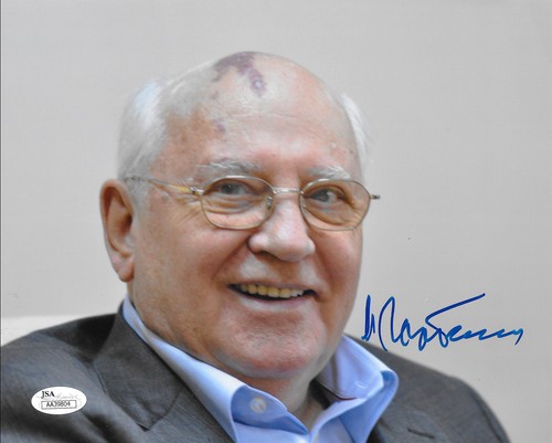 MIKHAIL GORBACHEV SIGNED 8X10 PRESIDENT RUSSIA USSR LEADER Sergeyevich ...