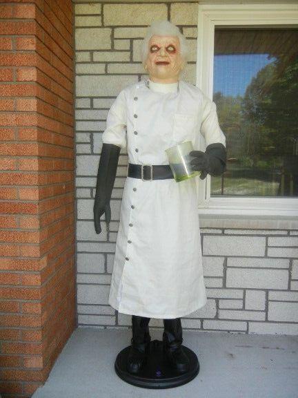 RARE LIFE SIZE DR SHIVERS MAD SCIENTIST HALLOWEEN HORROR PROP DISPLAY ...