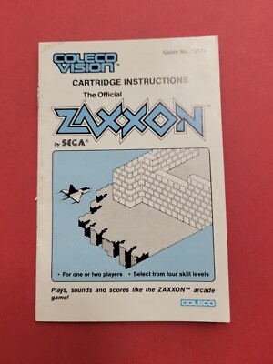 colecovision zaxxon manual | eBay